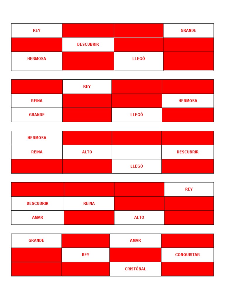 Loteria de Palabras | PDF