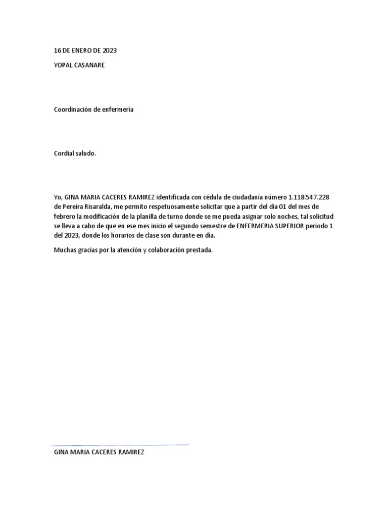 Carta Gina PDF | PDF