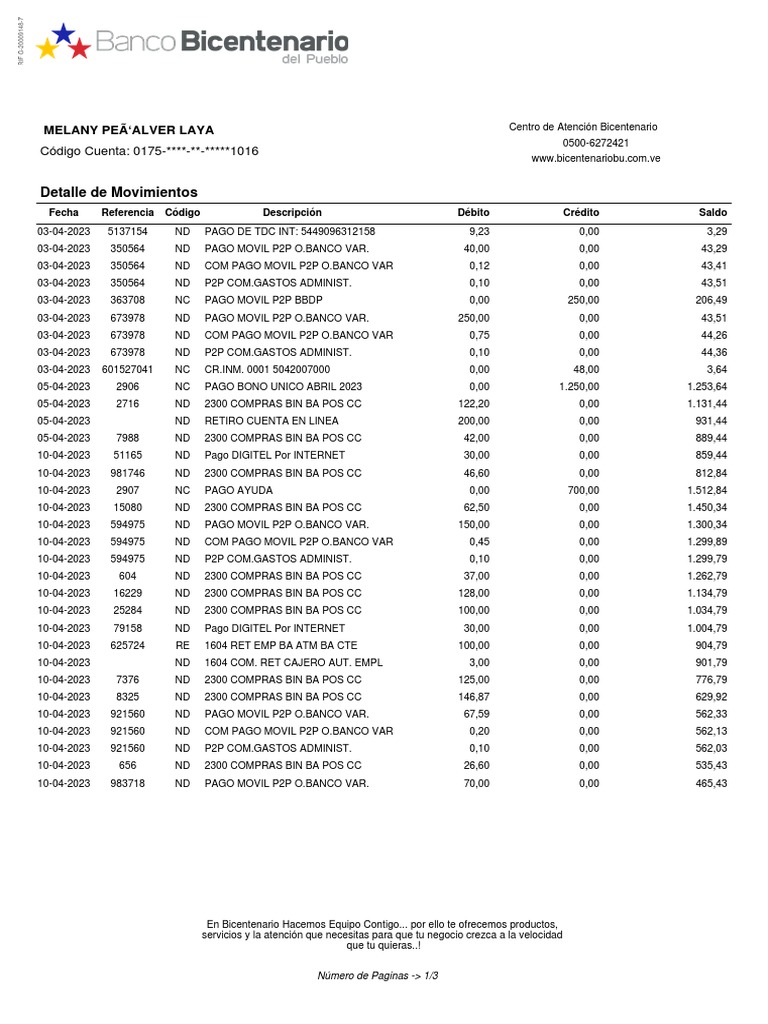 Estado de Cuenta PDF | PDF
