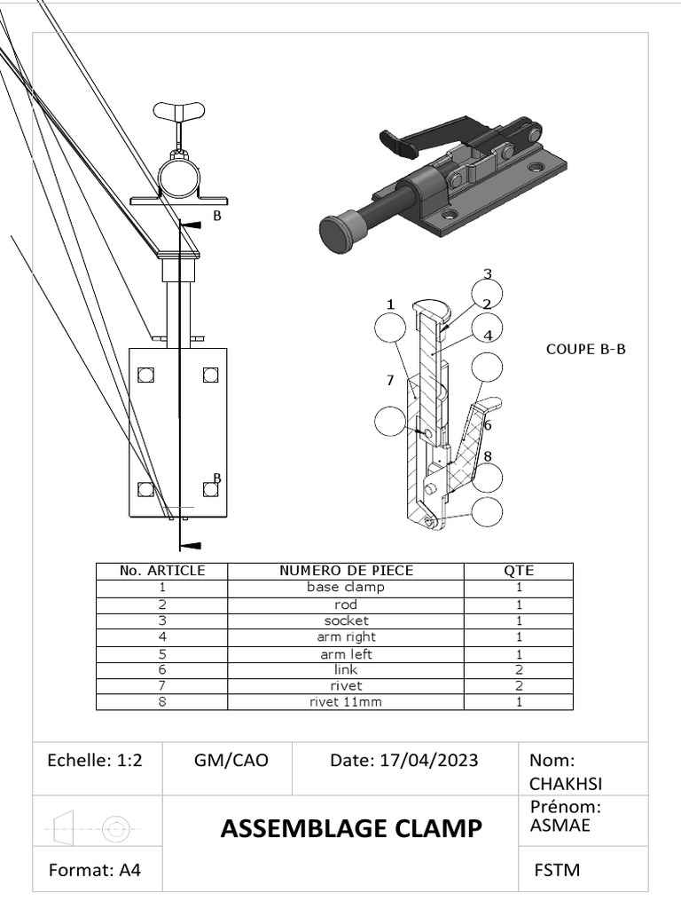 Mise en Plan Clamp Assemblage | PDF
