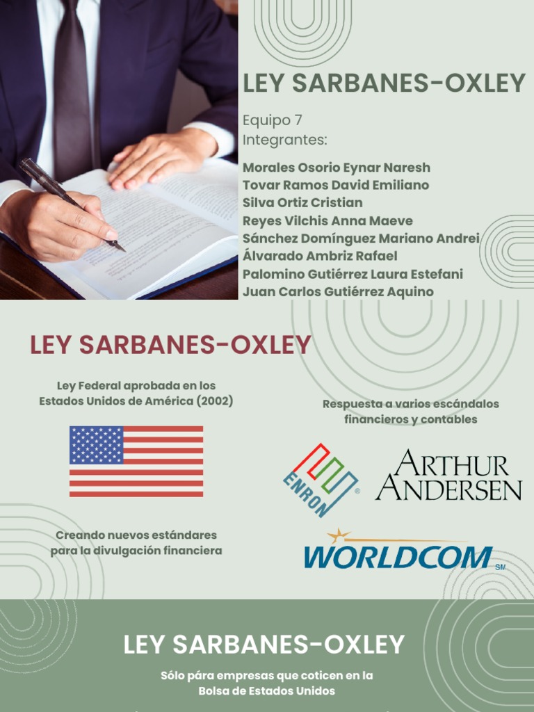 Ley Sarbanes Oxley | PDF | Auditoría | Sarbanes-Oxley