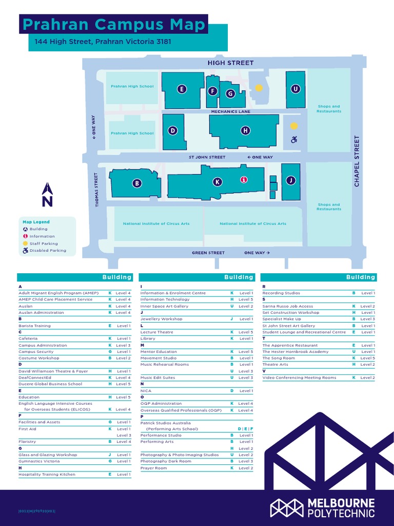 MP Prahran Campus Map - Detailed - 200929 | PDF