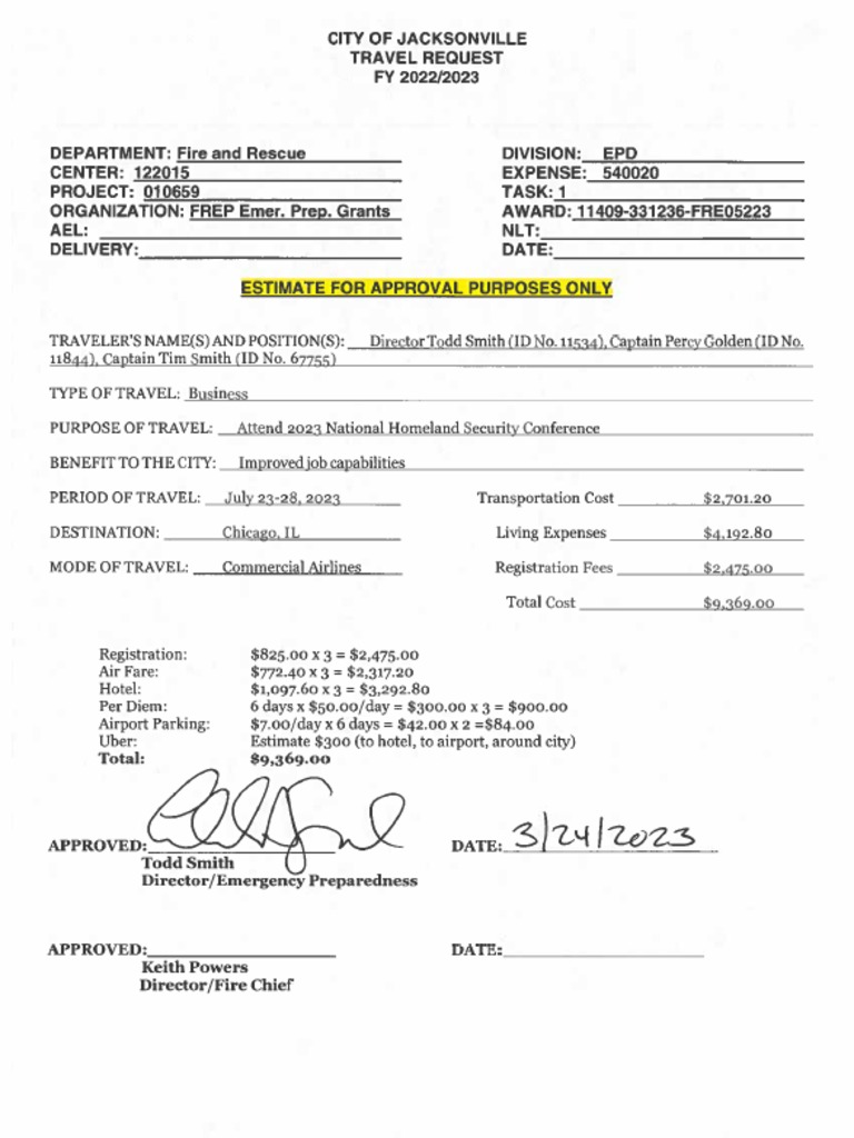 Nat Homeland Sec Conf Chicago Travel Packet | PDF