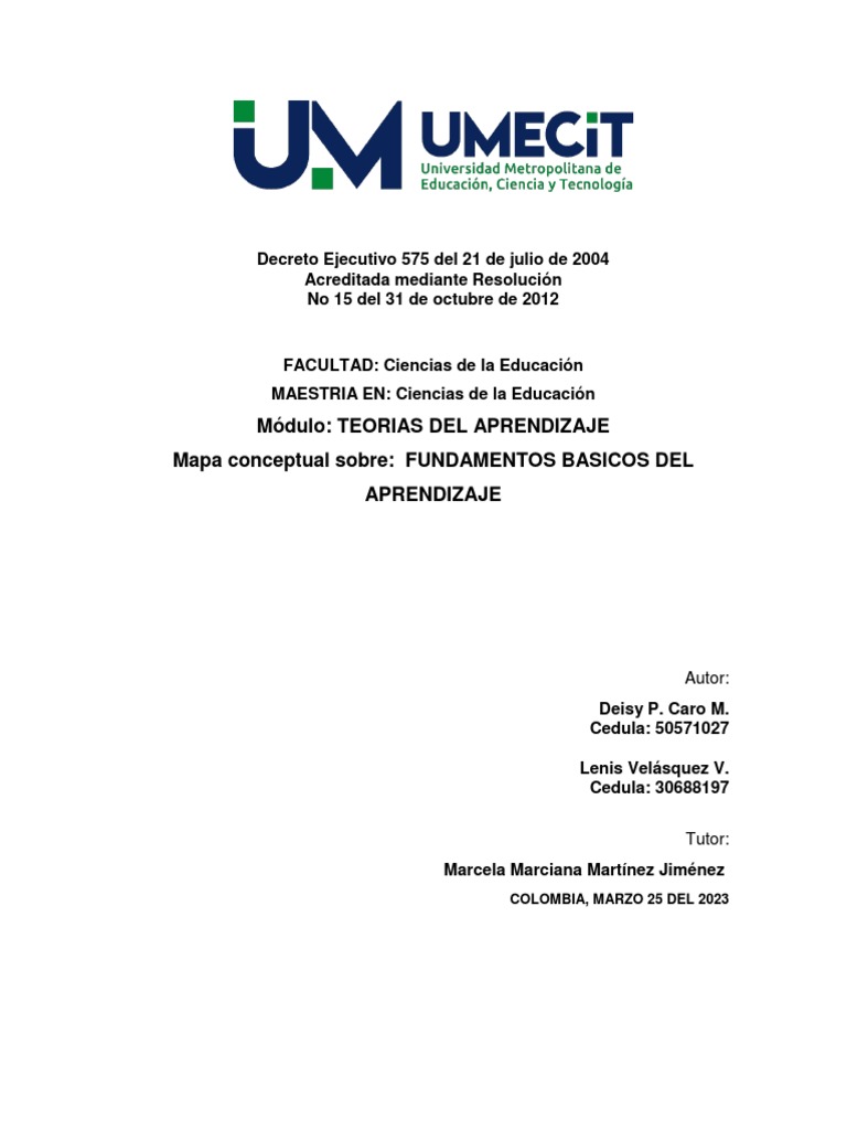 Fundamentos Basicos Del Aprendizaje PDF | PDF | Aprendizaje | Sicología