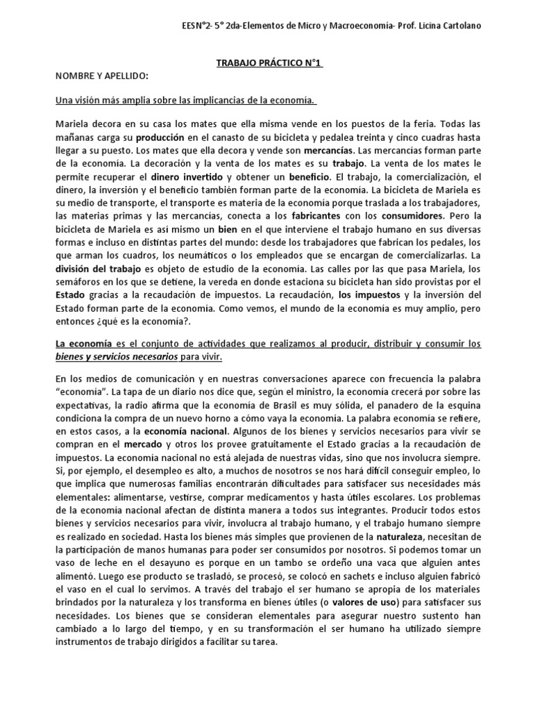 Eemm TP N°1 Presencial | PDF