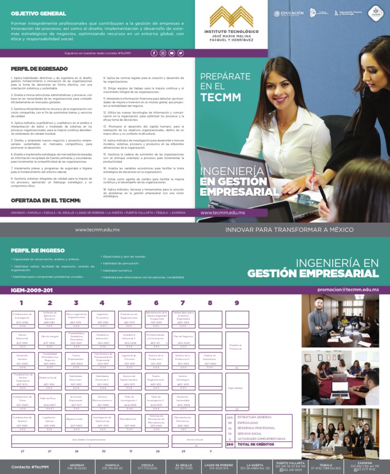 Folleto Ingenieria en Gestion Empresarial PDF | PDF | Calidad ... Folleto Ingenieria en Gestion Empresarial PDF | PDF | Calidad ...