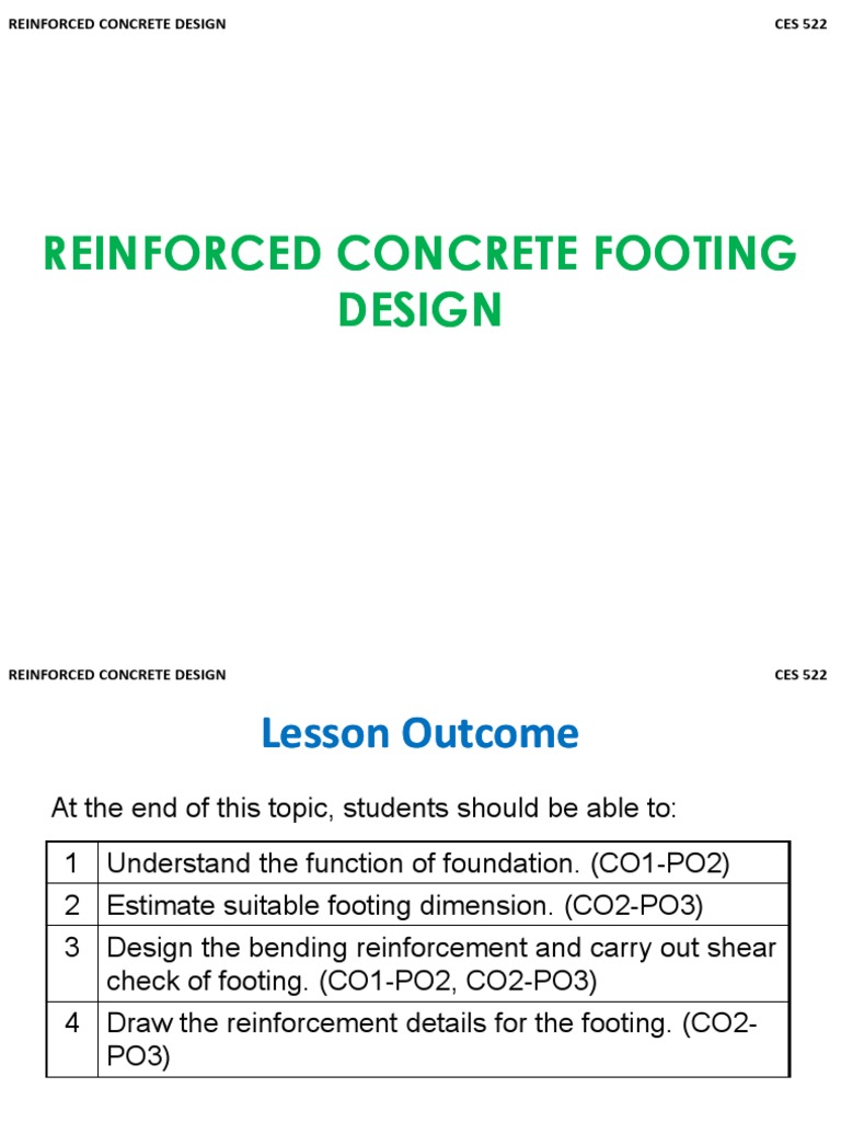 Foundation - Pad Footing Design | PDF