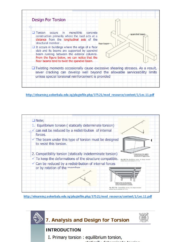Torsional Moment Calculations for Beams Subjected to Uniformly Distributed Loads | PDF
