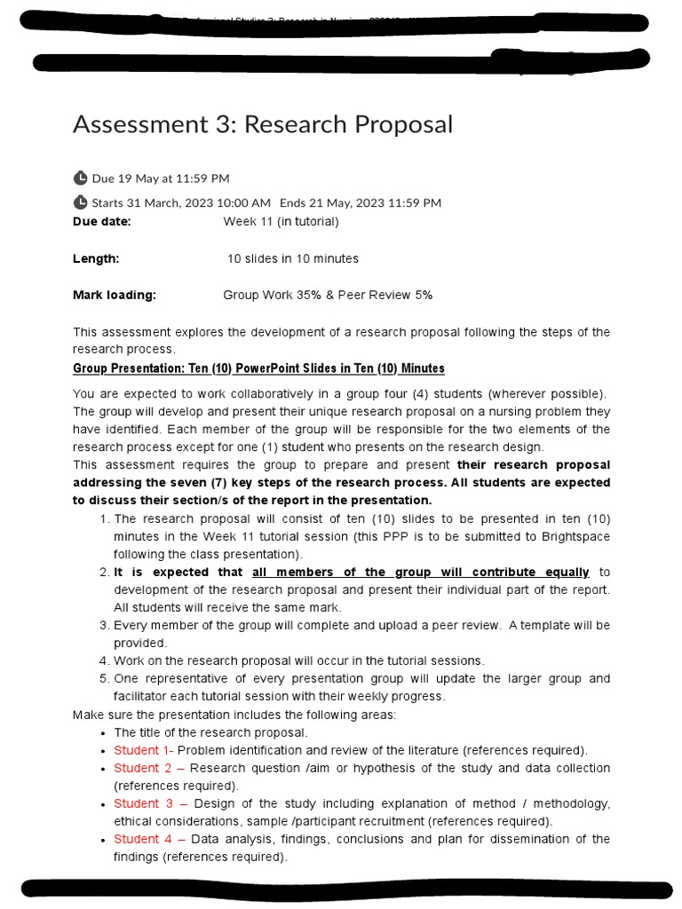 NSG210420 Research Proposal Guidelines | PDF | Peer Review | Methodology