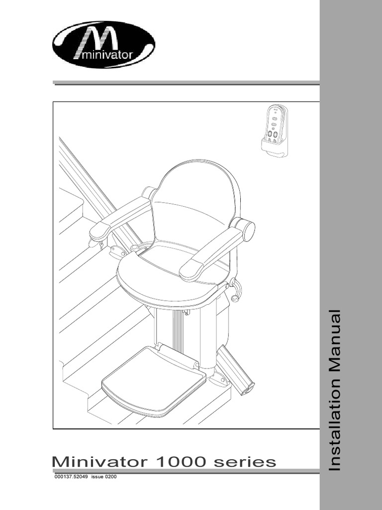 Minivator 1000 Series Installation Manual PDF | PDF | Electrical ...