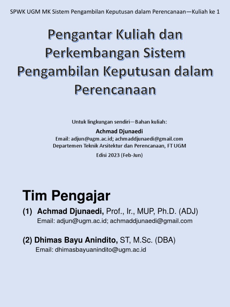 Minggu 1 - Perkembangan SPKP PDF | PDF