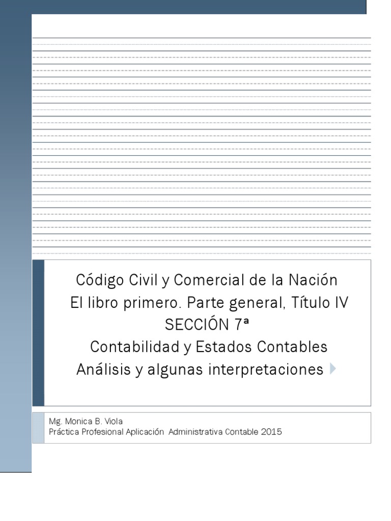 Contabilidad en el Código Civil Argentino | PDF | Contabilidad | Ley de fideicomiso