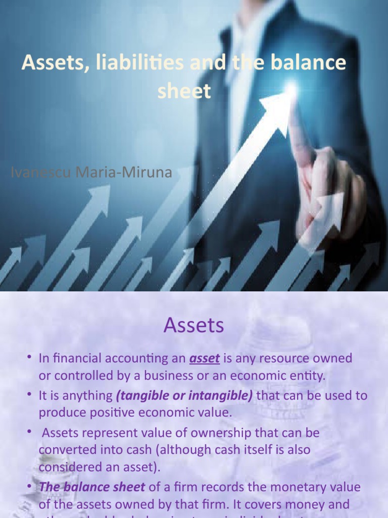 Assets, Liabilities and The Balance Sheet | PDF | Balance Sheet ...