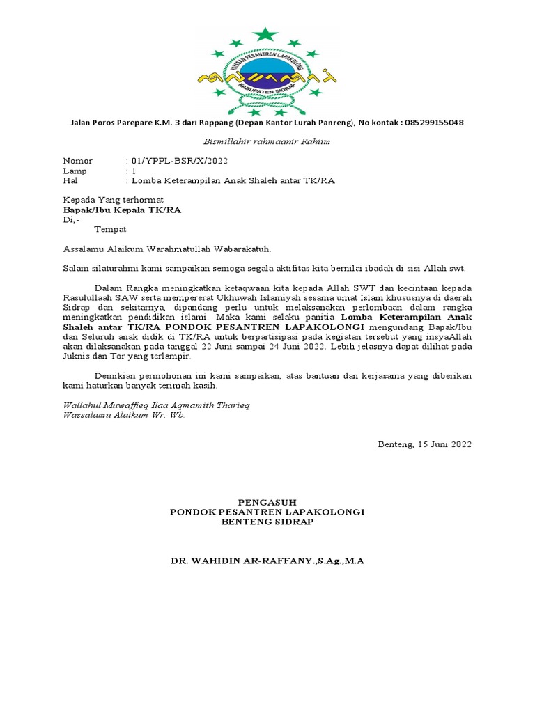 Surat Undangan | PDF | Karier & Perkembangan | Kesehatan Holistik