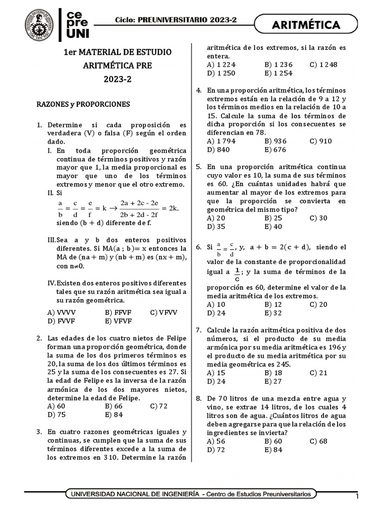 1er - Material - Pre 2023-2 PDF | PDF