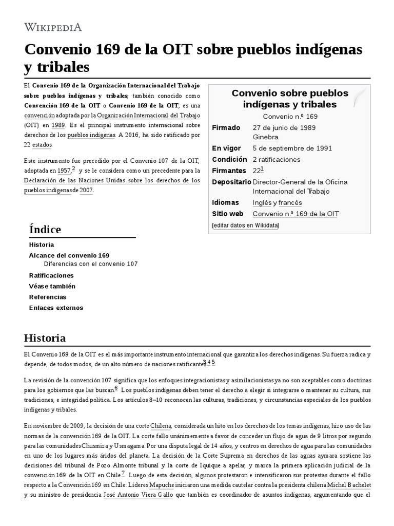 U4 S 11 Convenio - 169 - de - La - OIT - Sobre - Pueblos - Indígenas - y - Tribales PDF | PDF