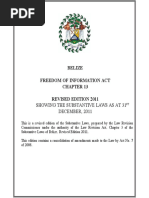 Constitution of Belize Overview | PDF