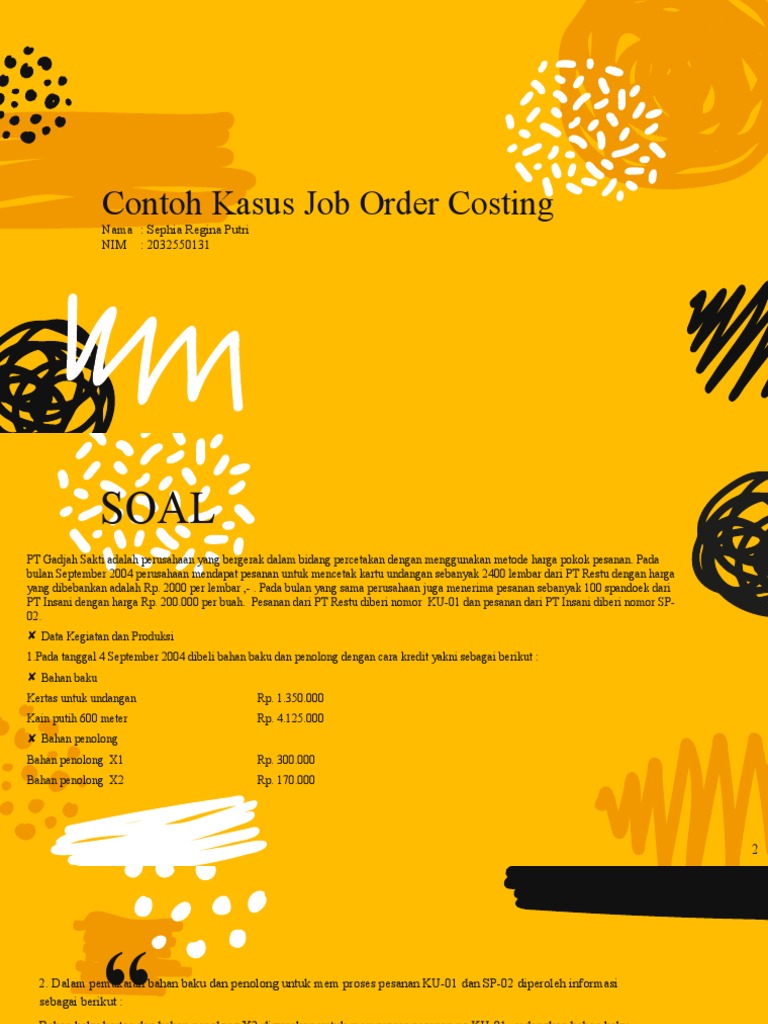 Sephia Regina Putri - 2032550131 - Kasus JOC | PDF