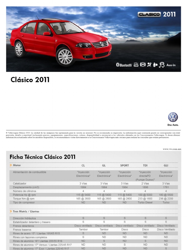Ficha Técnica Clásico PDF | PDF