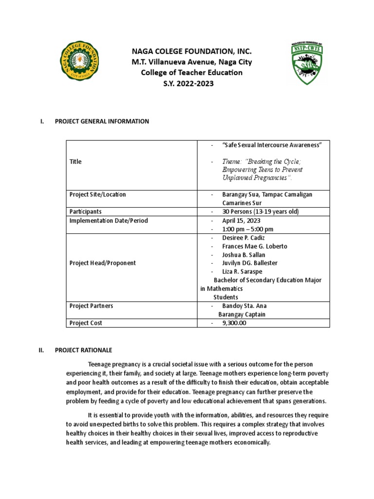 Project Proposal Ni Juvi. | PDF