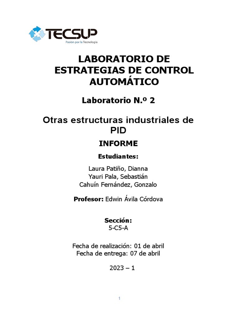 Laboratorio 2 - Control | PDF