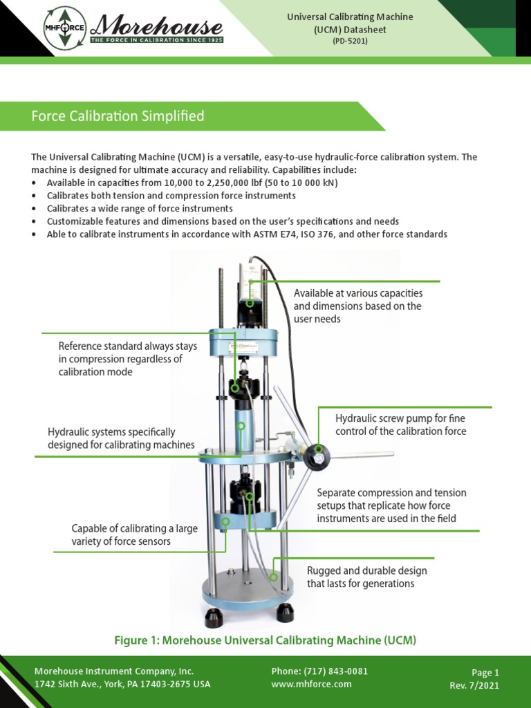 Universal-Calibrating-Machines-UCM-Datasheet-PD-5201 | PDF