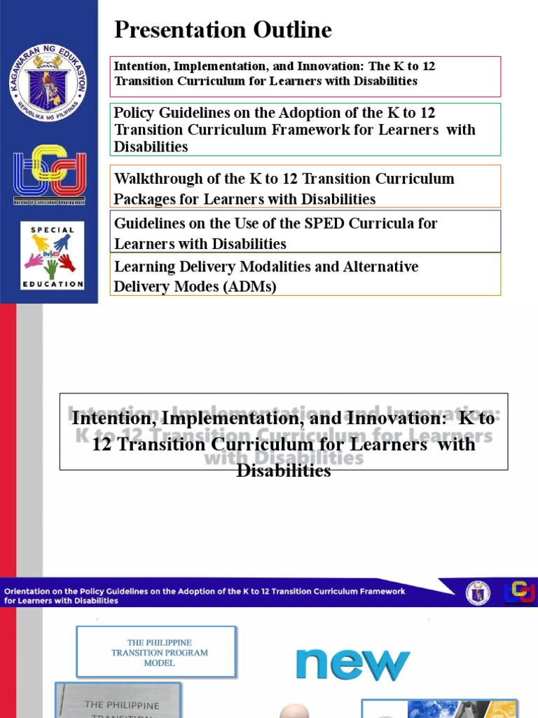 Presentations-K-to-12-Transition-Curriculum-for-LWDs | PDF