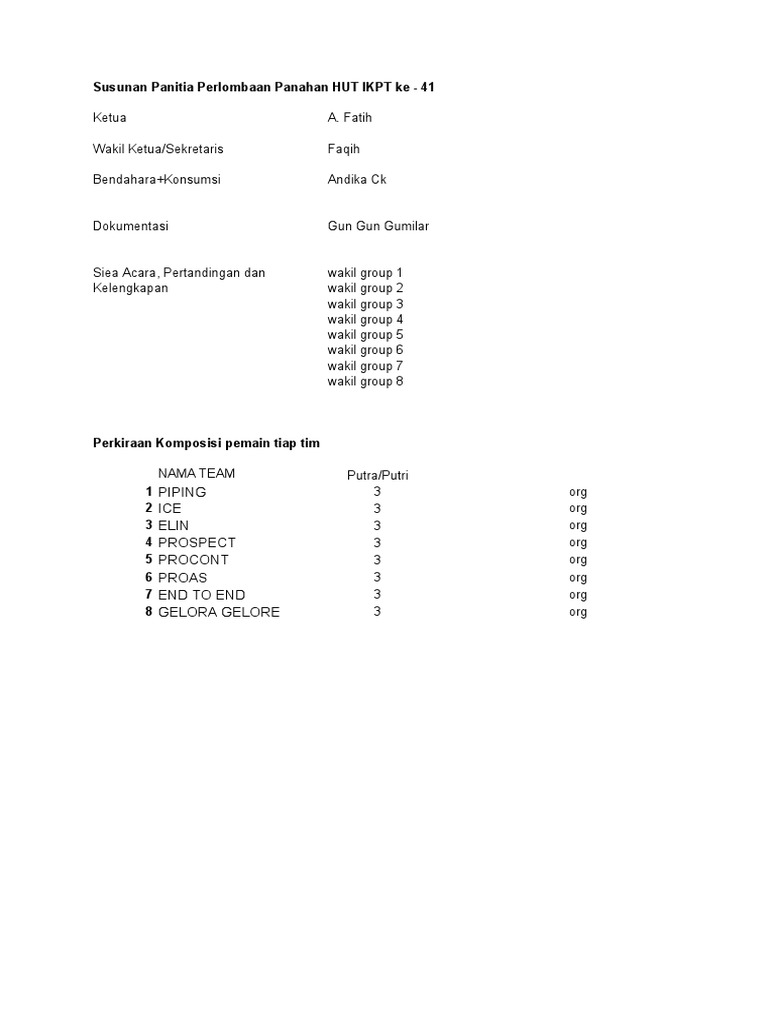 Perlombaan Panahan-Hut 41 (2022-2023) | PDF