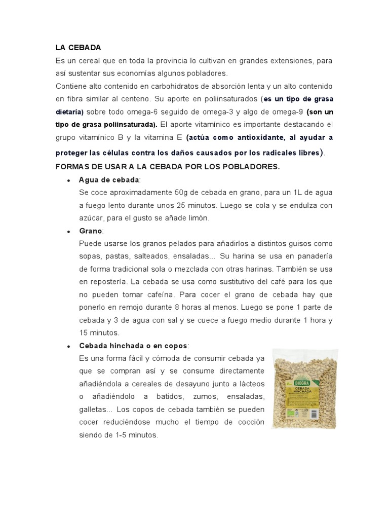 La Cebada | PDF