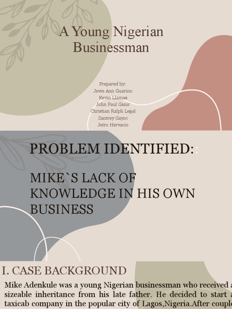 A Young Nigerian Businessman 1 | PDF