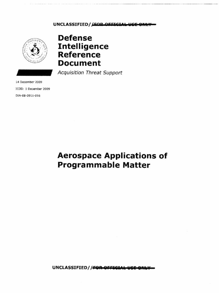 DIRD 02-DIRD Aerospace Applications of Programmable Matter PDF | PDF ...
