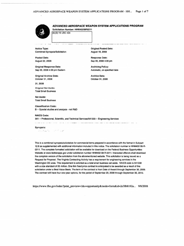 SOW Aerospace0001 PDF | PDF | Technology & Engineering