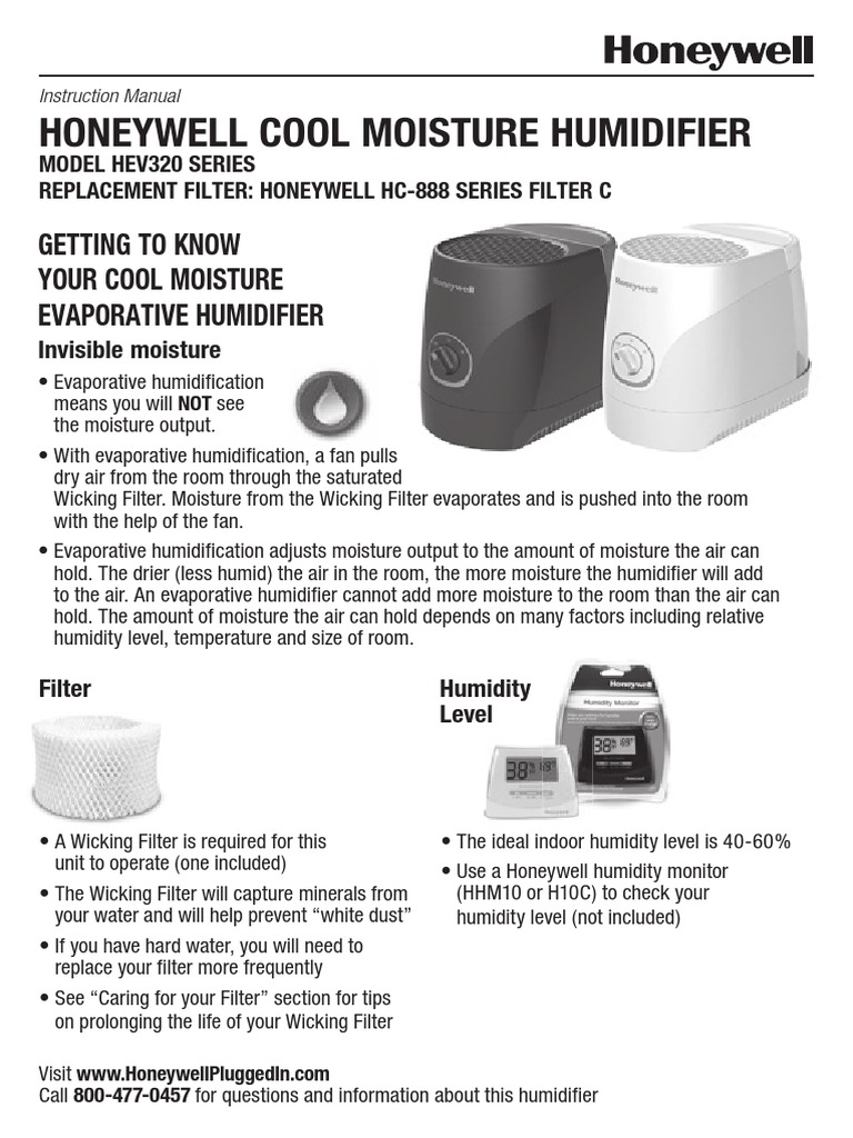 Honeywell HEV320 Series Owner's Manual PDF | PDF
