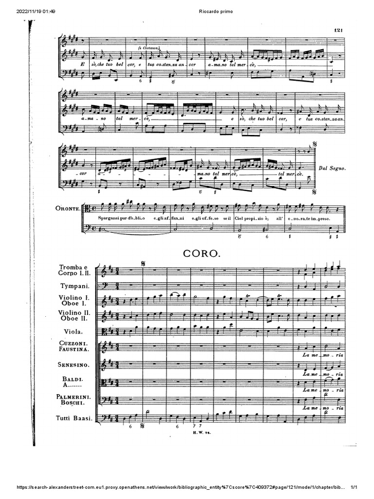 Riccardo Primo - Alexander Street, Part of Clarivate | PDF