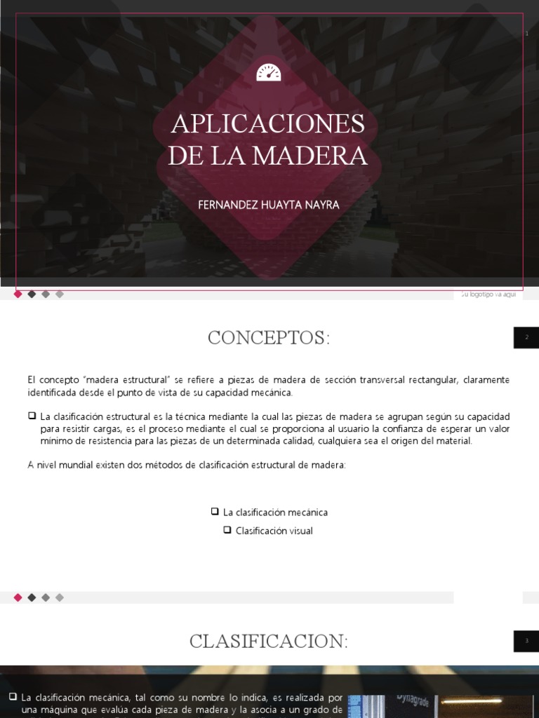 Aplicaciones de La Madera | PDF | Madera | Madera contrachapada