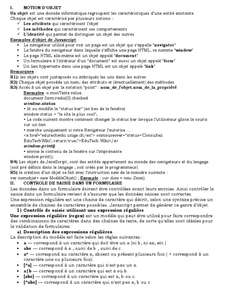 Complement de Cours | PDF