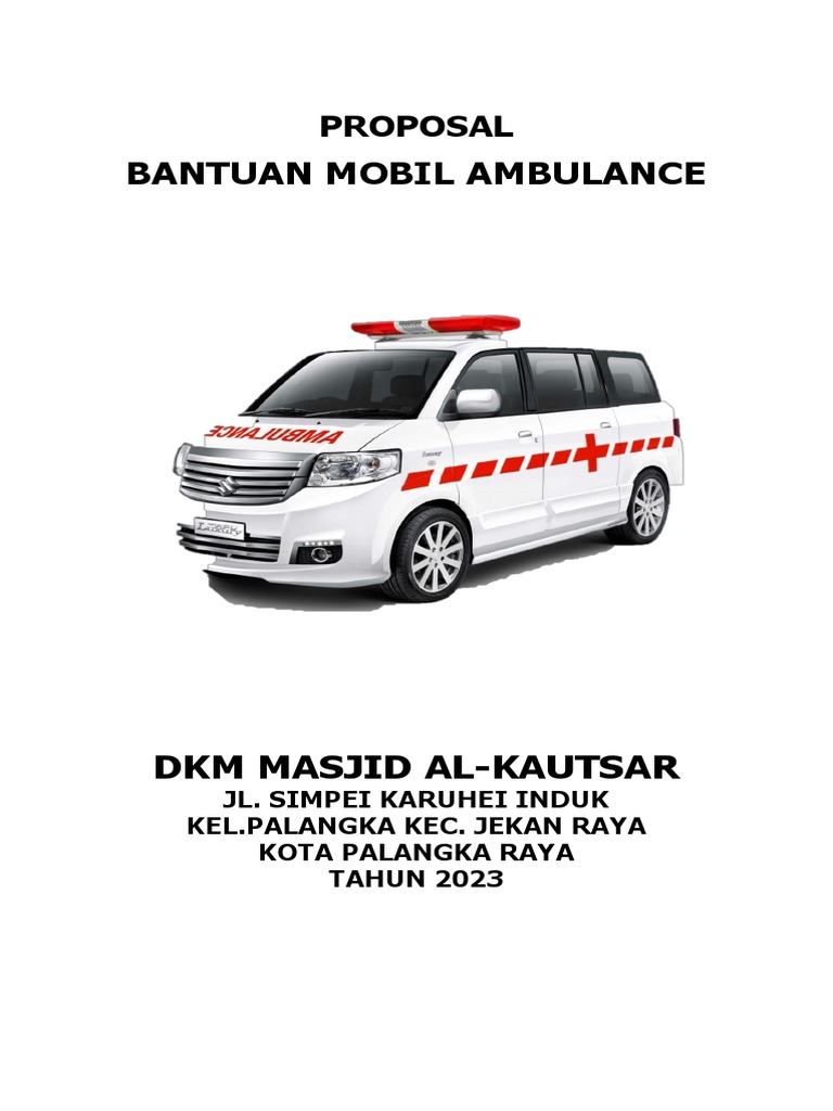 Proposal Ambulance Tahun 2023 | PDF