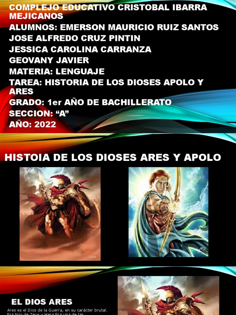 Dioses Ares y Apolo | PDF