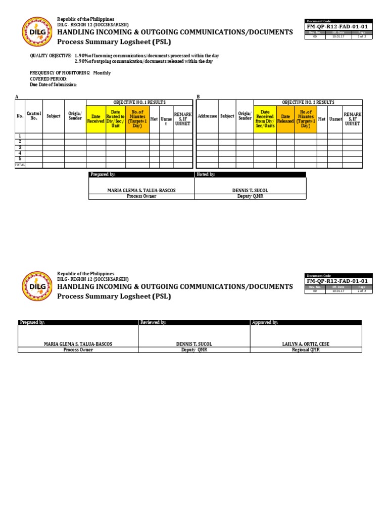 04-R12-QPSL-FAD-RECORDS - Handling Incoming & Outgoing Communications ...