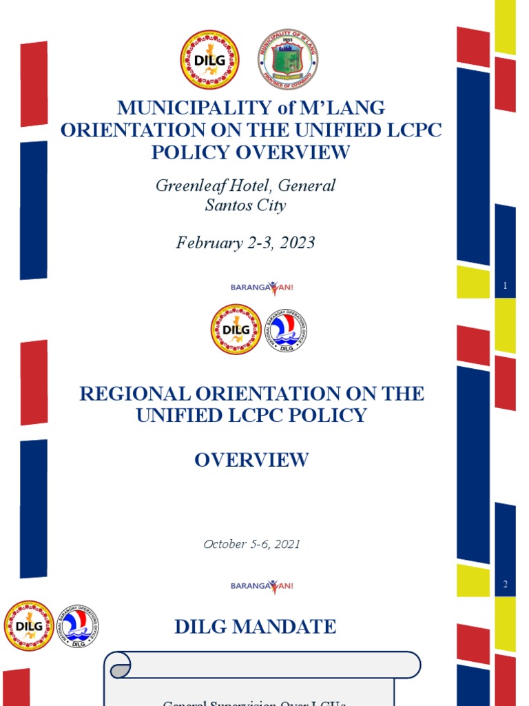 NatOr Unified LCPC Policy | PDF | Government