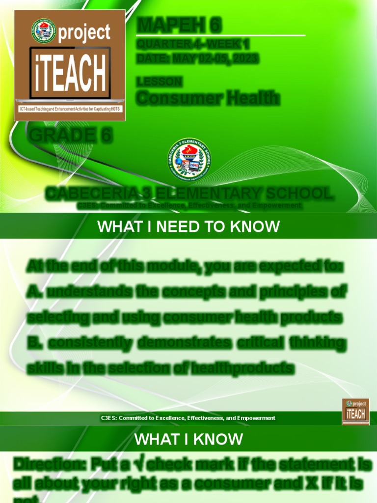 Q4-Week 1-G6-Monday | PDF