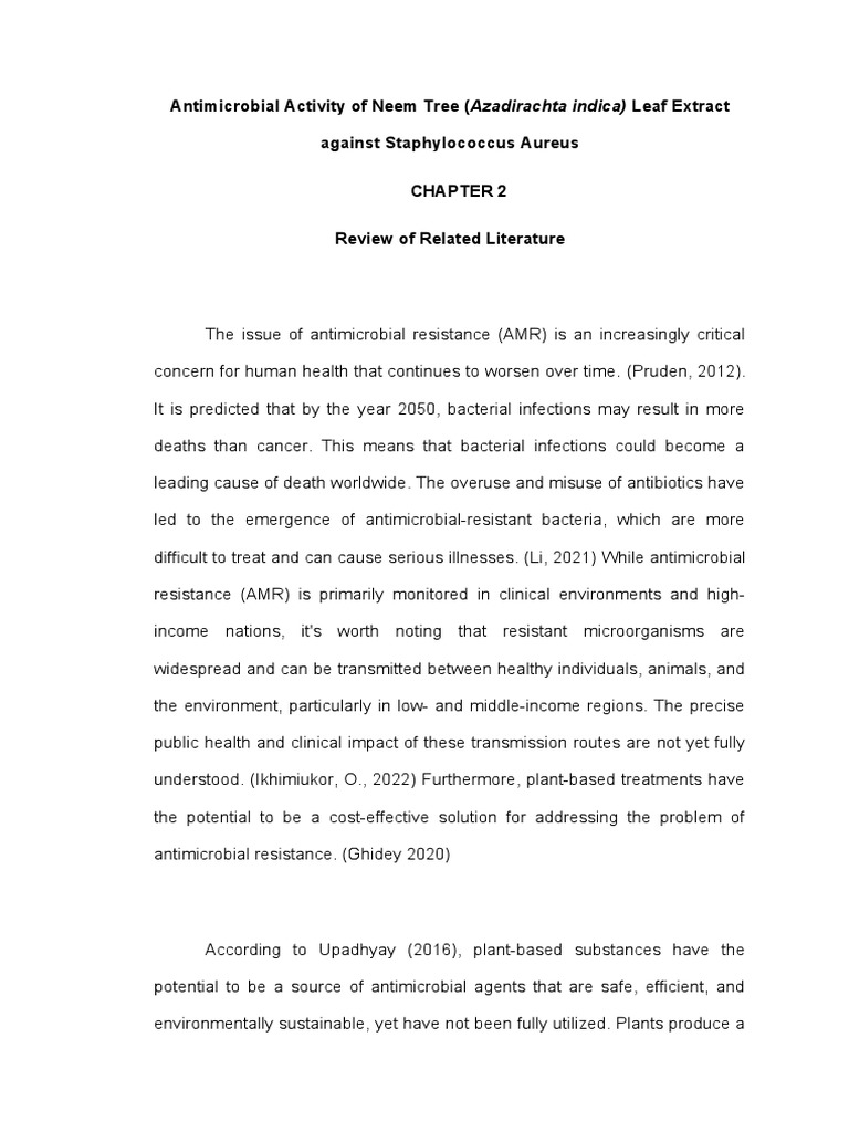 Chapter 2 - RRL | PDF | Antimicrobial Resistance | Methicillin ...