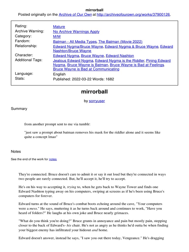 Mirrorball PDF | PDF