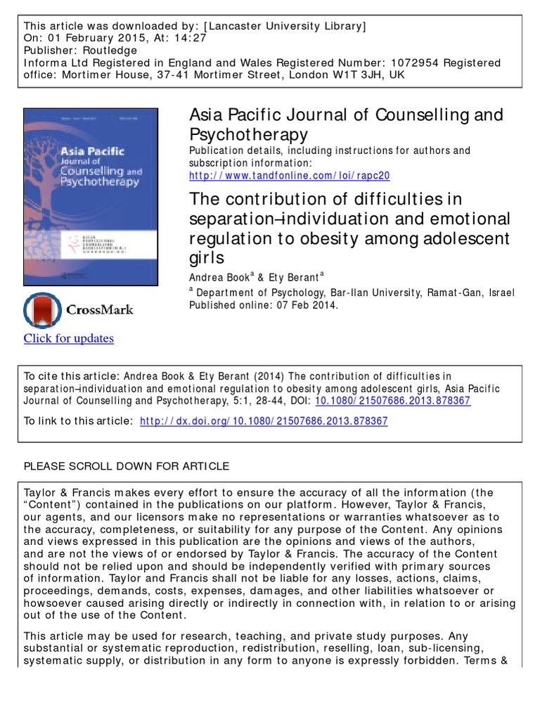 Book & Berant, 2014 PDF | PDF | Body Mass Index | Obesity