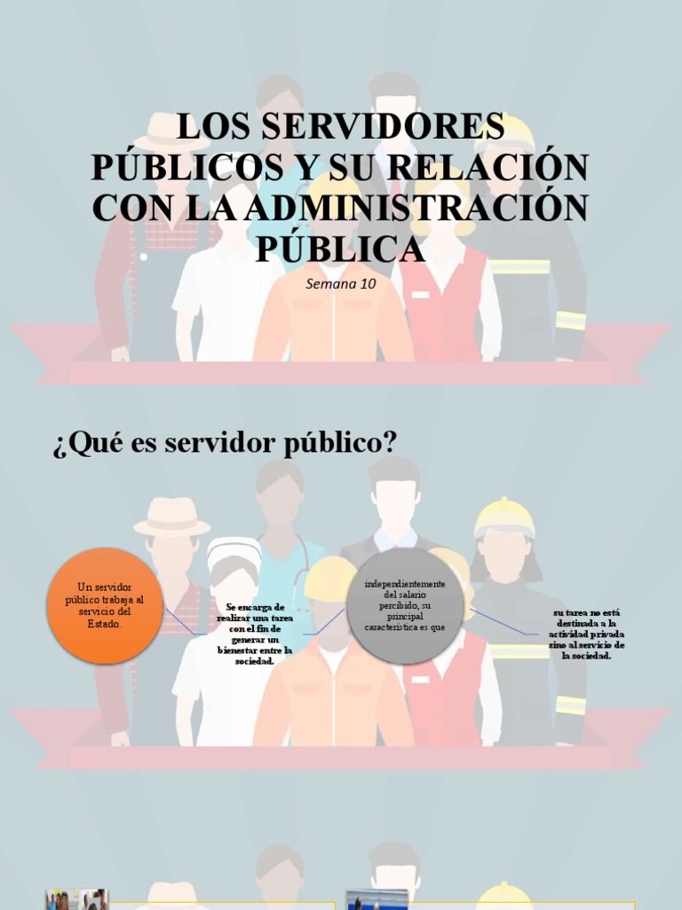 Los Servidores Públicos y Su Relación | PDF