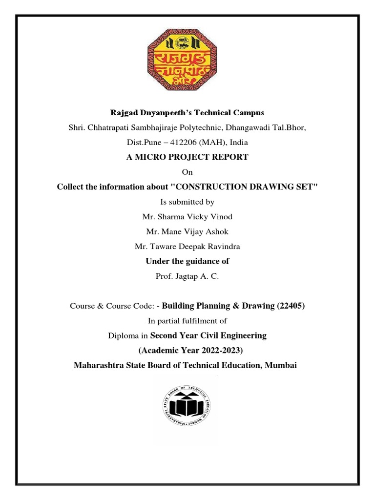 BPD Types of Drawing FRONT PAGE | PDF