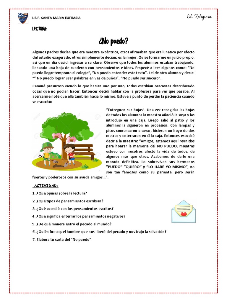 Lectura No Puedo | PDF