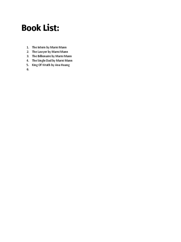 Book List PDF | PDF