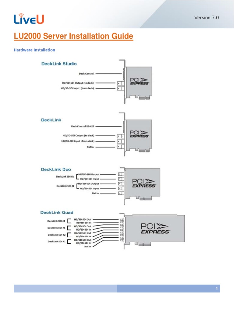 Lu2000 v7 Server Installation Guide PDF | PDF