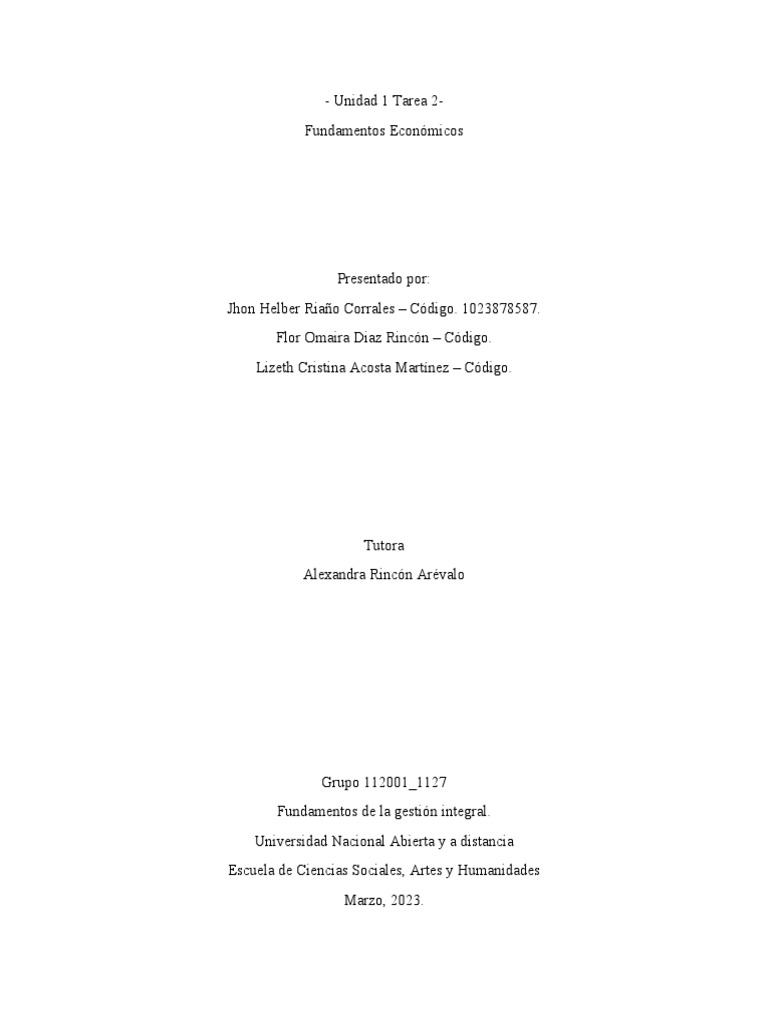 Tarea 2 Grupo 1127 | PDF | Ciencias económicas | Colombia Tarea 2 Grupo 1127 | PDF | Ciencias económicas | Colombia